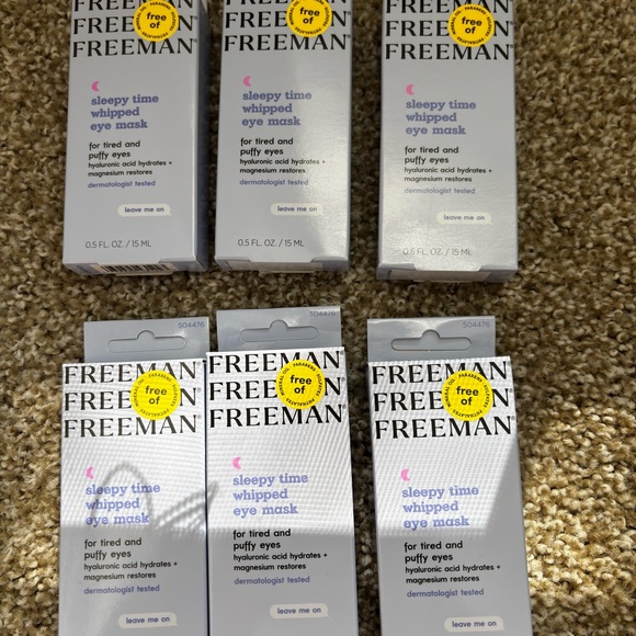 Freeman | Skincare | Sleepy Time Whipped Eye Mask White | Poshmark
